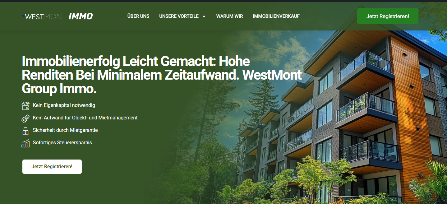 WestMont Group Immo - Real Estate Investment Opportunities - WESTMONT IMMO